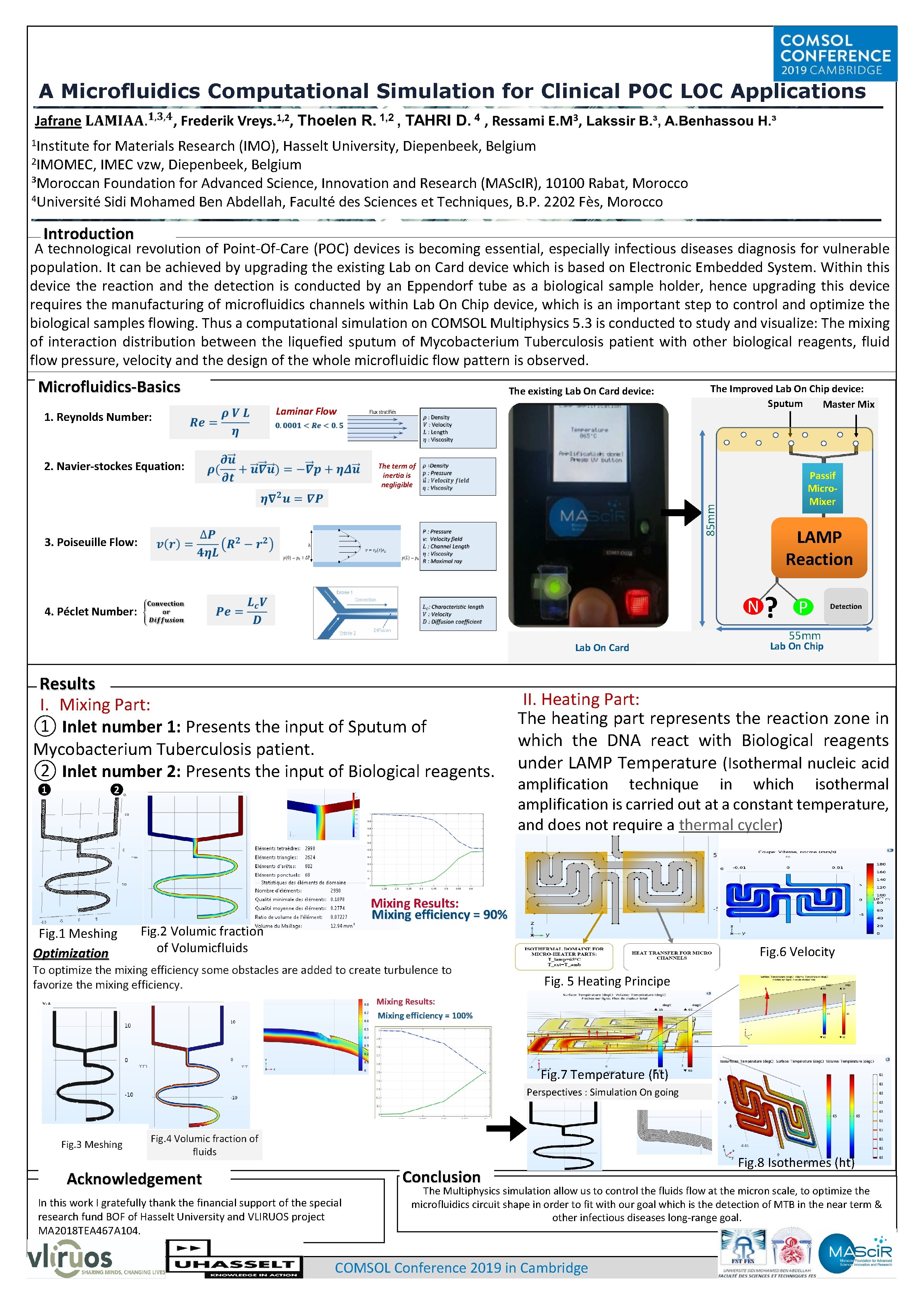 A Microfluidics Computational Simulation for Clinical POC LOC