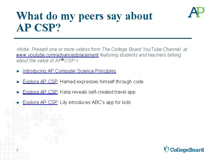Creative Thinkers Wanted Introducing AP Computer Science Principles