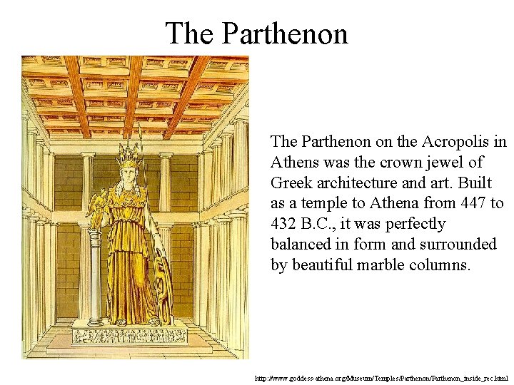 Greek Architecture Parthenon Athens Greece The Parthenon on