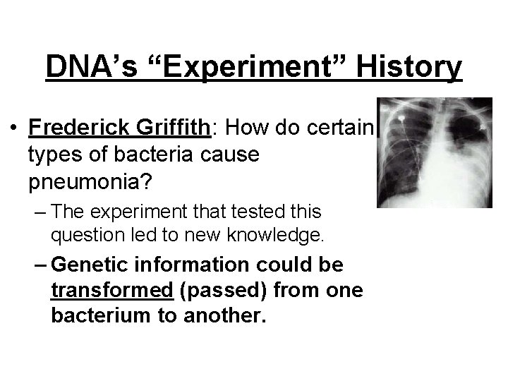 NOTES 12 1 DNA History Identifying the Substance