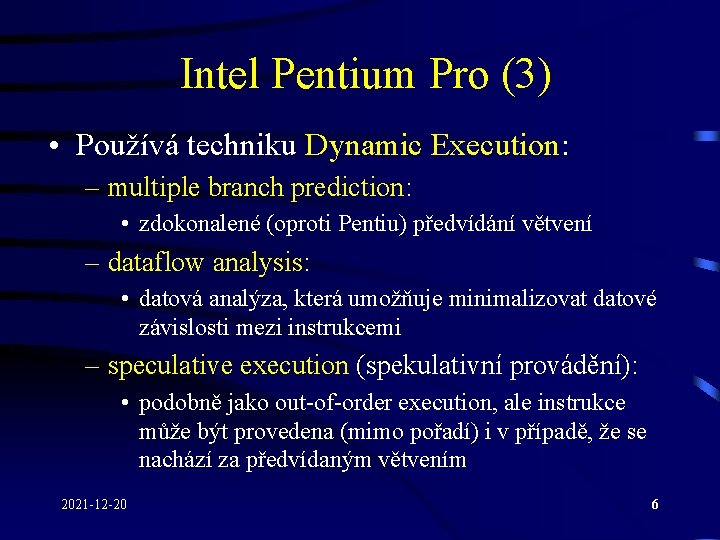 Intel Pentium 1 32 bitov vnitn architektura s
