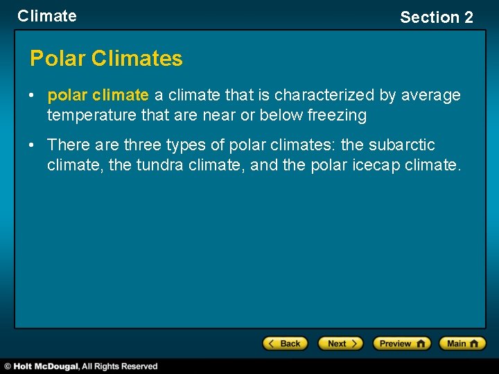 Climate Section 2 Climate Zones Preview Key Ideas