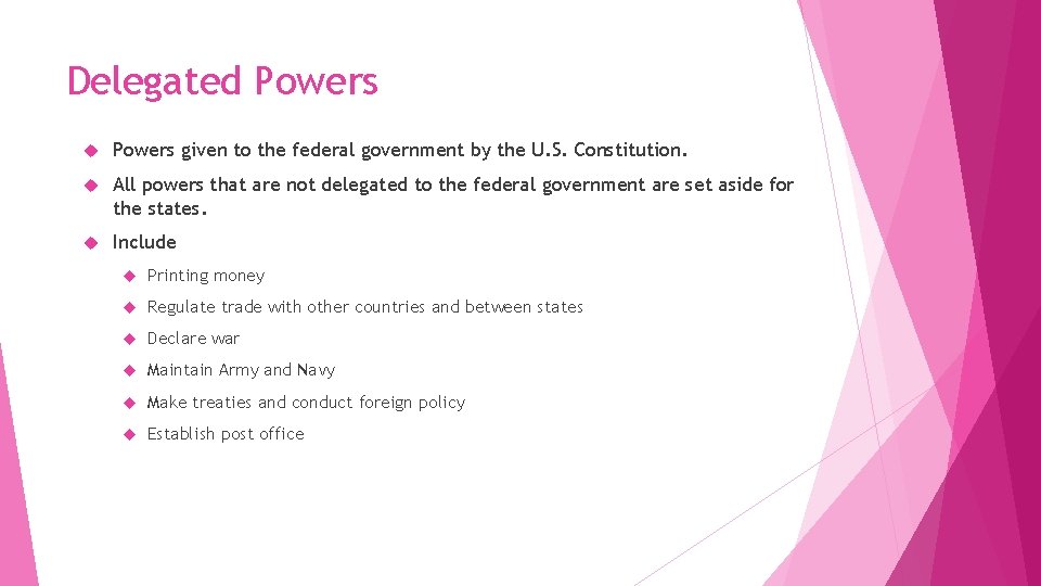 Division of Powers Separation and Balance of Powers