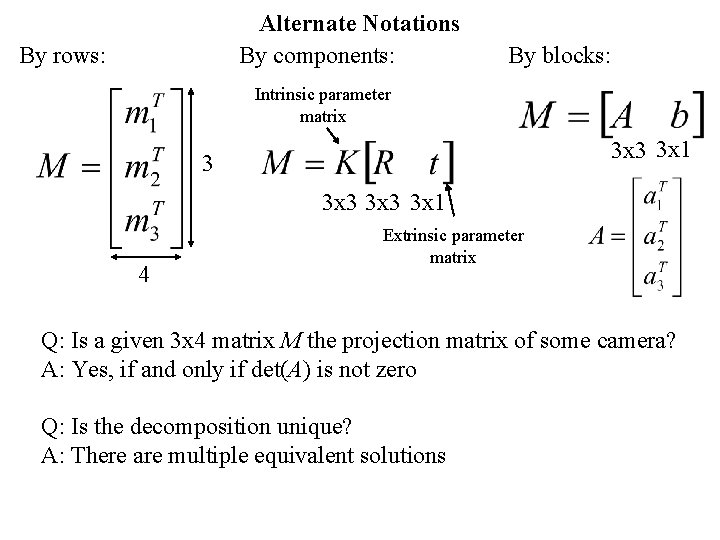 Camera Geometry and Calibration Thanks to Martial Hebert
