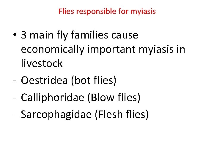 nd 2 year BVM 2019 2020 MYIASIS LECTURES