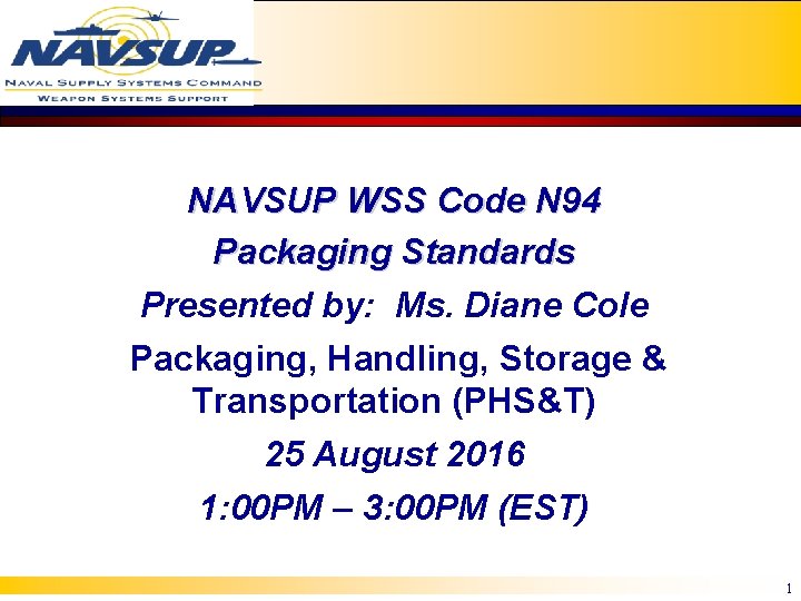 NAVAL INVENTORY CONTROL POINT NAVSUP WSS Code N