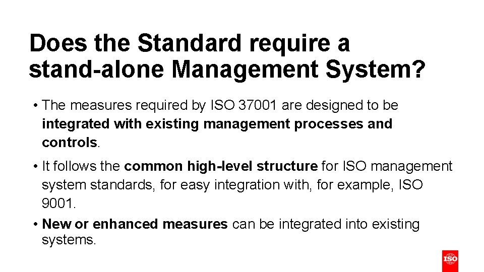 ISO 37001 AntiBribery Management Systems Standard What is