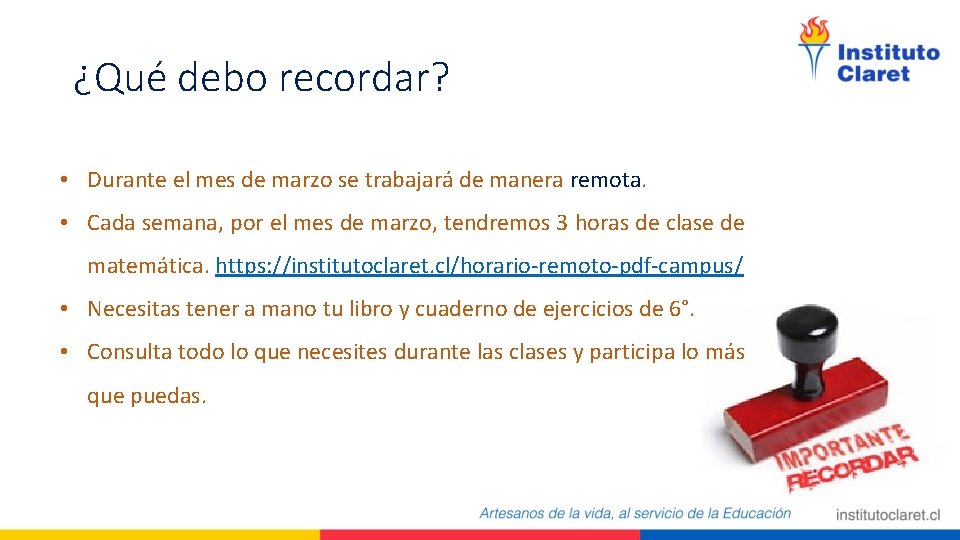 Bienvenidos 2021 Qu debo recordar Durante el mes