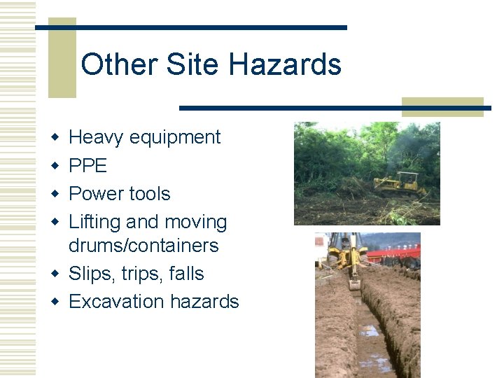 Brownfields Remediation Brief Overview Examples of Course Topics