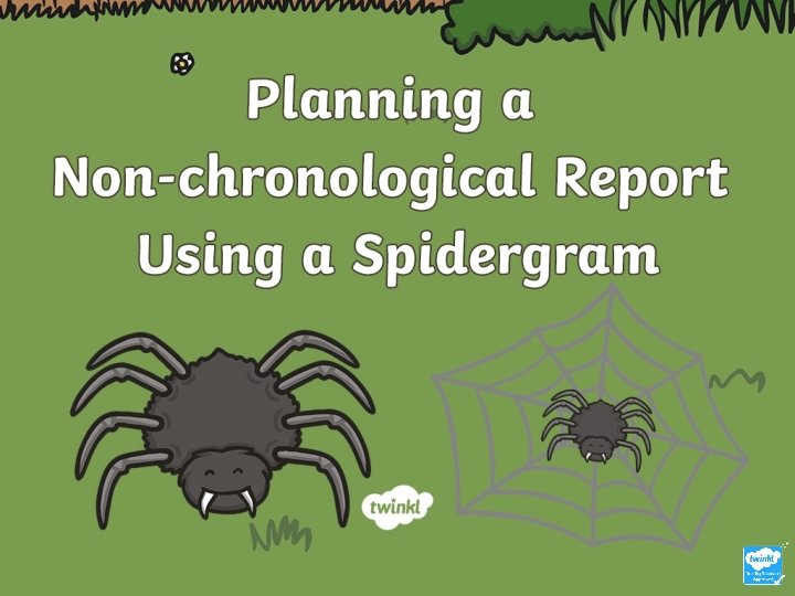 Aim I can organise a nonchronological report using