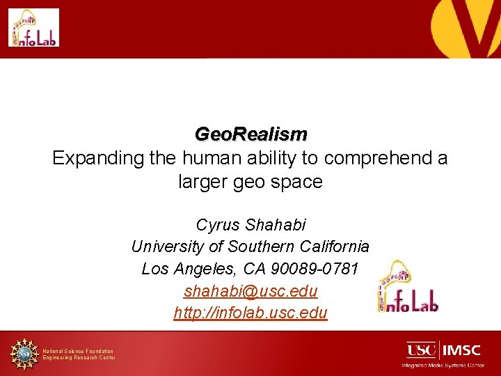 Geo Realism Expanding the human ability to comprehend