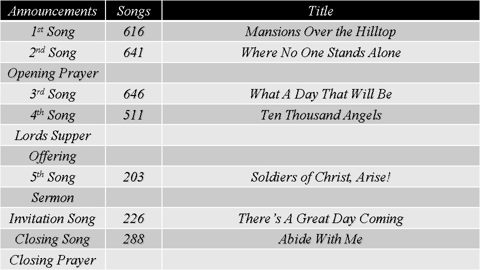 Welcome To Worship Mesquite And Rusk St Church
