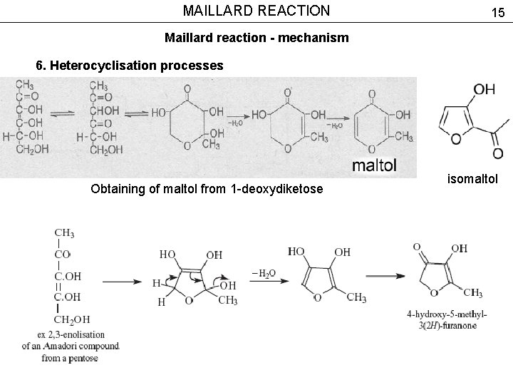 MAJOR CHEMICAL PROCESSES The chemical processes in the