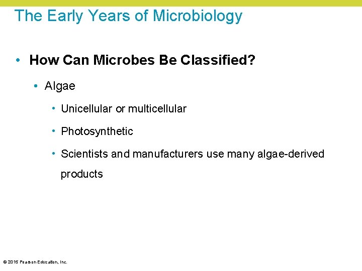 Chapter 1 A Brief History of Microbiology 2015