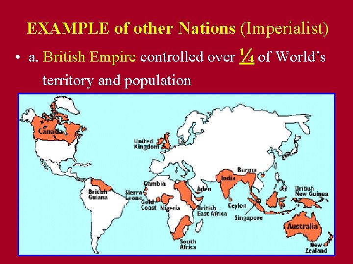 IMPERIALISM definitions 1 Imperialism the quest to build