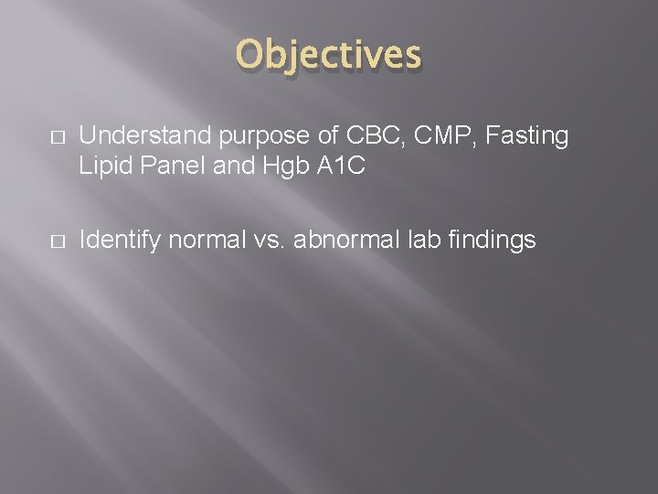 BASIC LABORATORY TESTING Diagnostic Medicine Bell Work 1