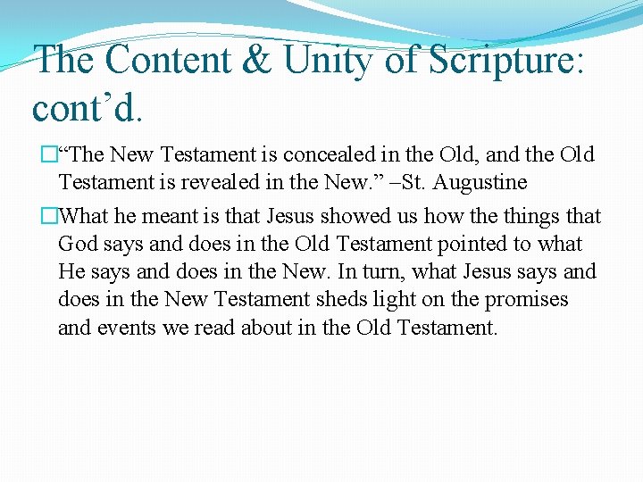 Lesson Objectives To learn how to read the