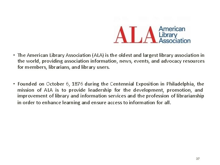 LIS8109 STRUCTURE OF LIBRARY INFORMATION PROFESSION TABLE OF