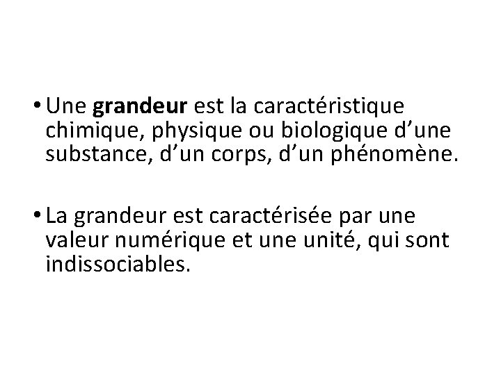 GRANDEURS ET MESURES CYCLE 2 GRANDEURS ET MESURES