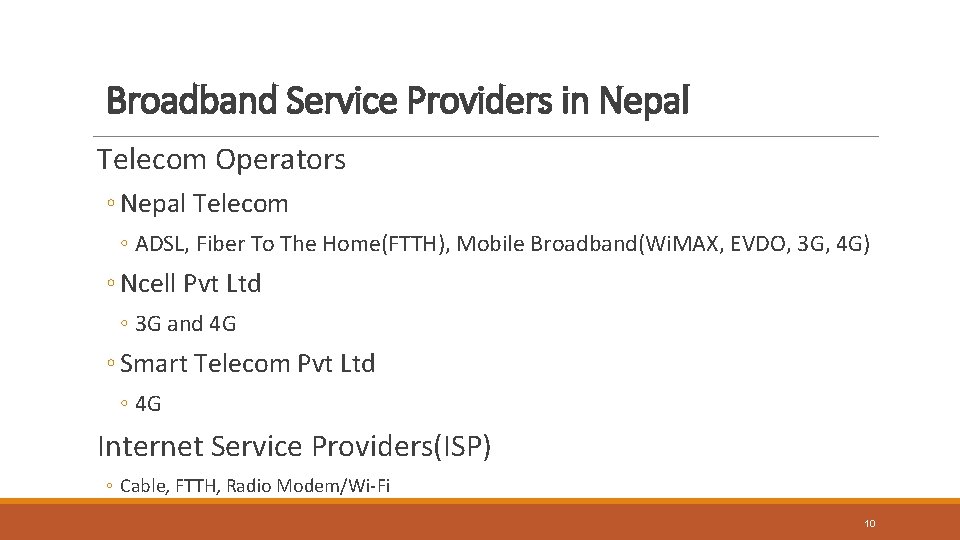Affordable Broadband with Adequate Quality throughout Nepal Presentation