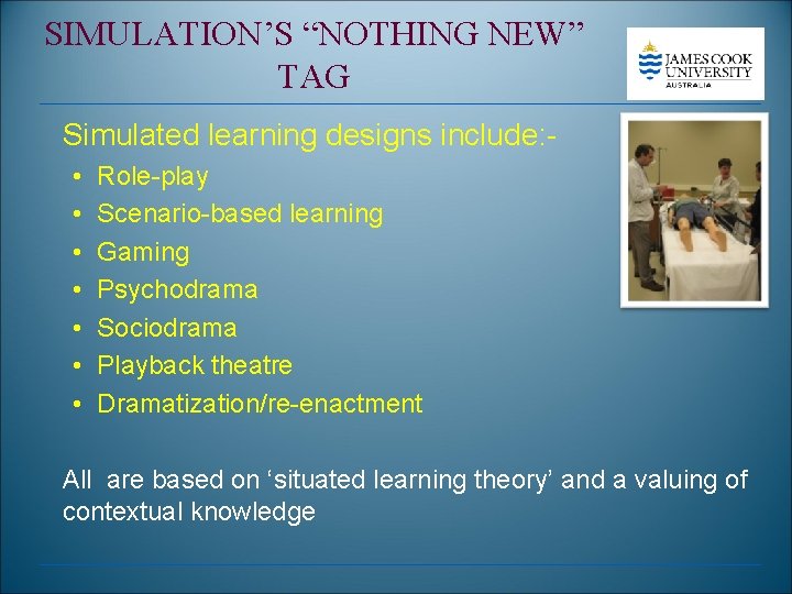 Challenges facing educators using simulation to supplement students