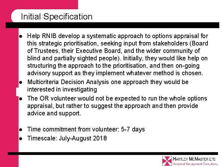 Understanding and choosing strategic priorities a case study