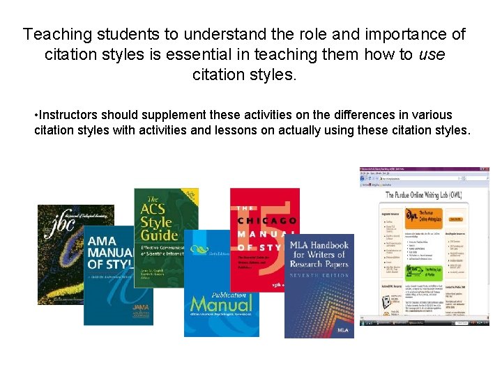 Understanding Citation Styles Presented by Melissa Bone and
