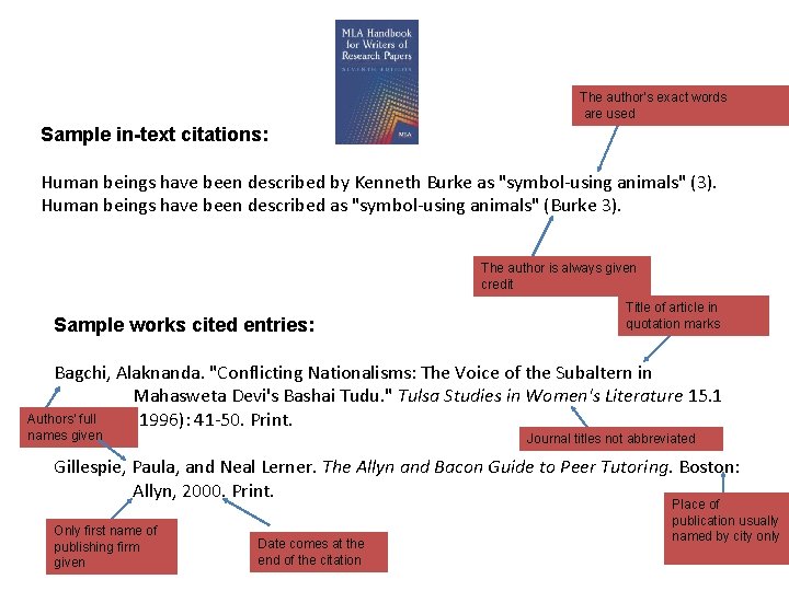 Understanding Citation Styles Presented by Melissa Bone and