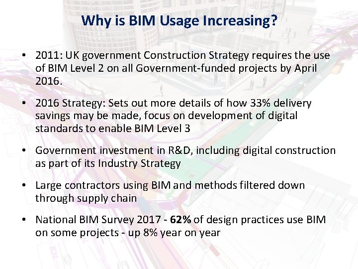 BIM Awareness Briefing What is BIM It is