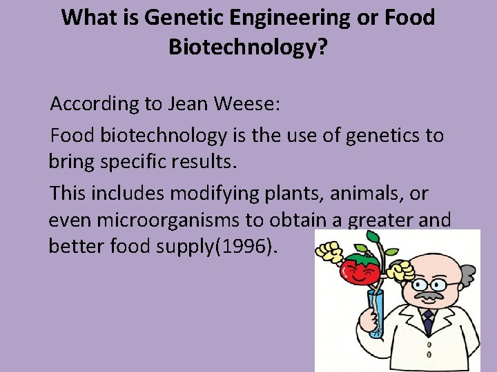 Nutrition Education Genetically Engineered Agricultural Practices Julie ...