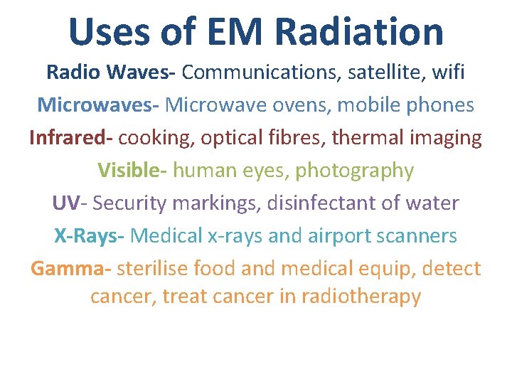 Topic 1 Visible light and the Solar System