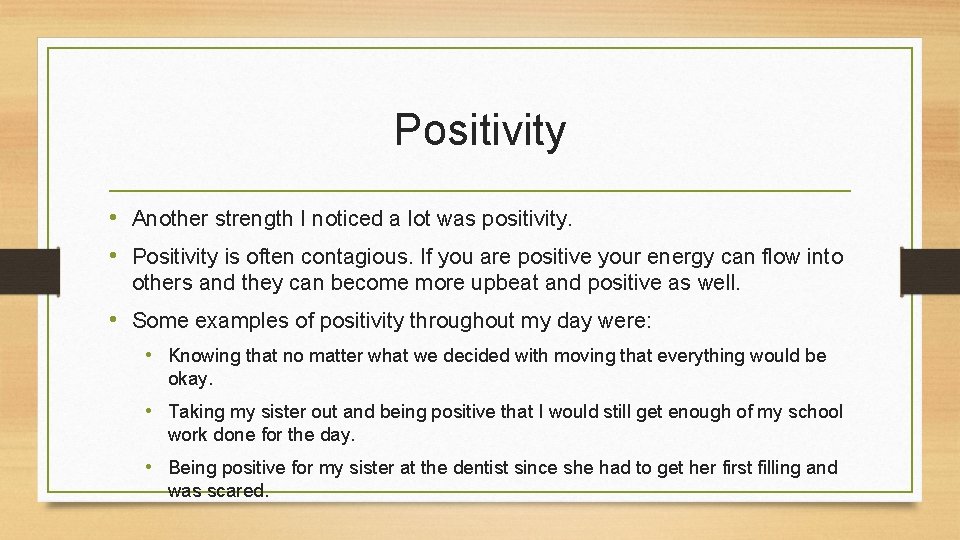 Decision Log and Reflective Presentation By Kayla Moore