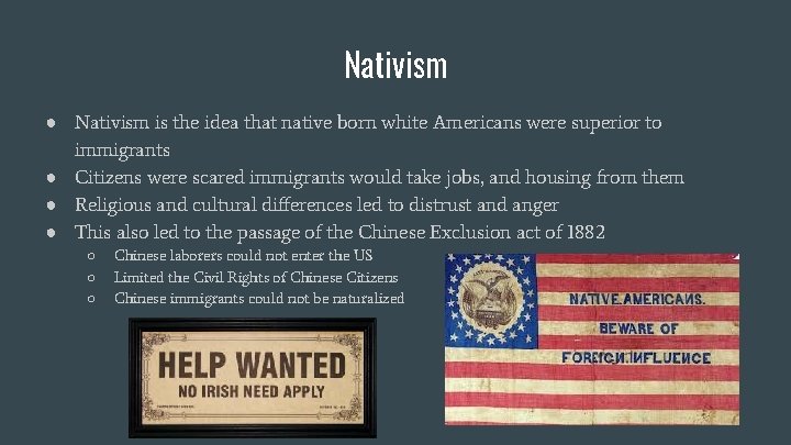 Immigration in the Gilded Age Mr Turner American