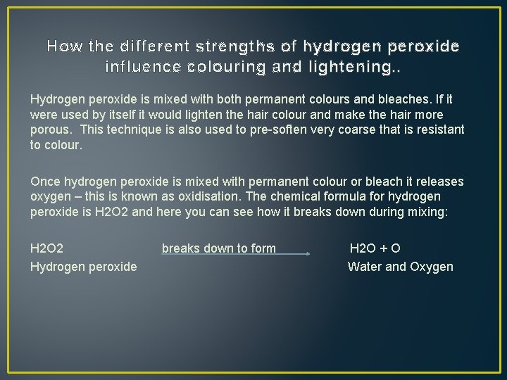 UHB 23 Colour and Lighten Hair Understanding the