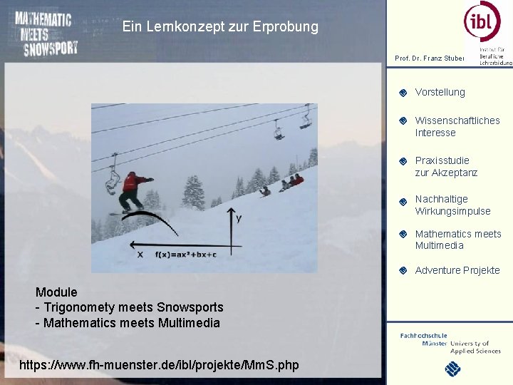 Prof Dr Franz Stuber Vorstellung Impulse und Wirkungen