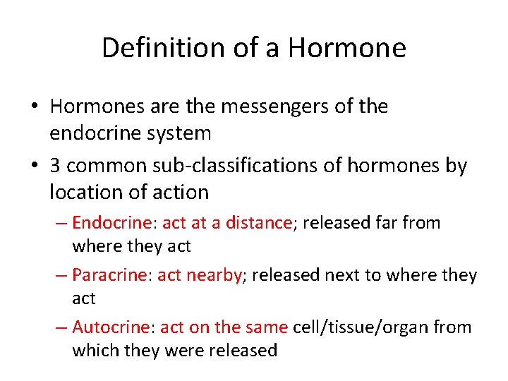 Basics of Endocrinology Dietary Cancer Prevention Course Rebecca