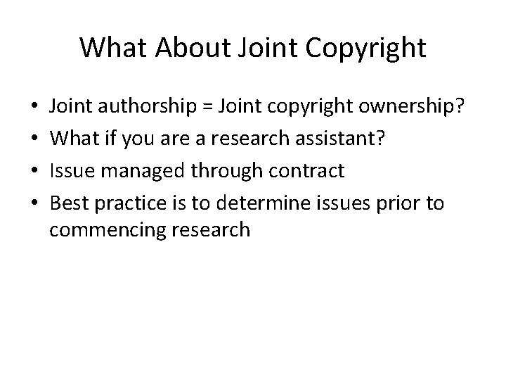 Know Your Rights Copyright and Publishing Scholarly Work