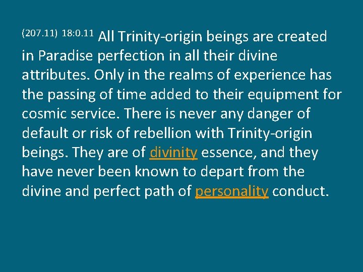 The Urantia Book Paper 18 The Supreme Trinity