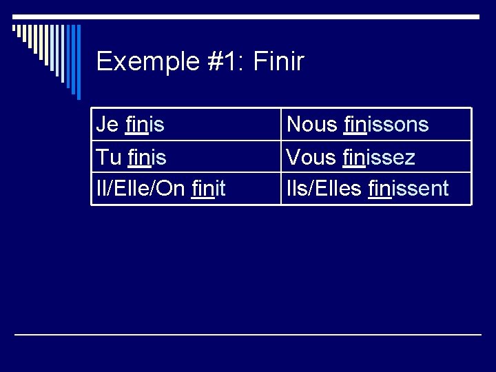 Copiez lobjectif et conjuguez les verbes envoie o