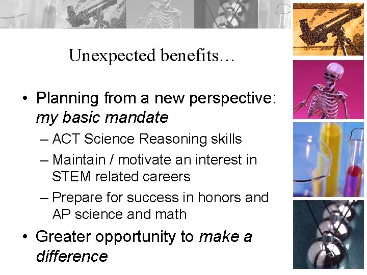 month day year Science Technology and Reasoning Skills