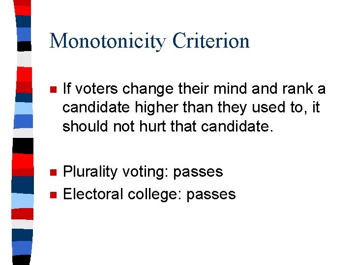 Election Year Mathematics Michael Buescher Hathaway Brown School