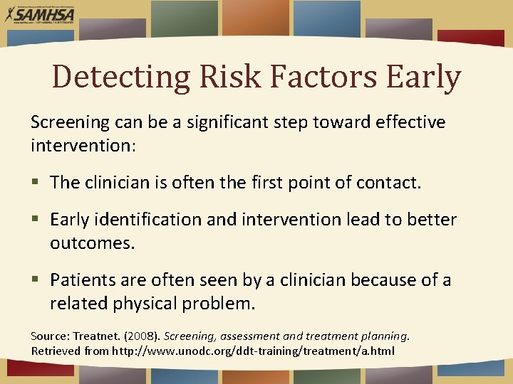 Screening Patients for Substance Use in Your Practice