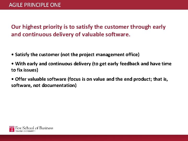 Introduction to Agile MIS 3535 LEAD GLOBAL DIGITAL