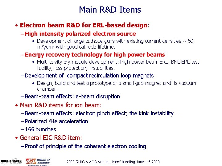 e RHIC Conceptual Design V Ptitsyn J BeebeWang