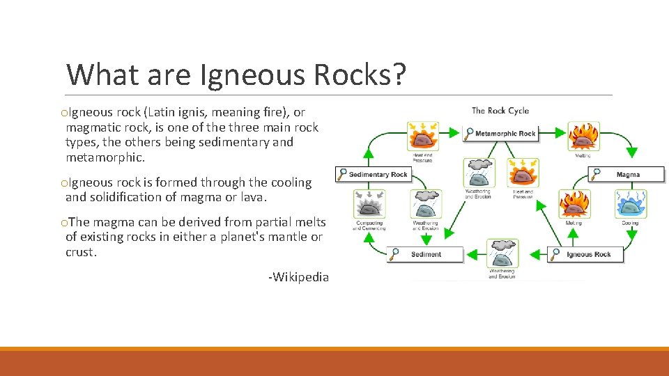 Igneous Rocks GEOL 1301 LAB O 2 Table