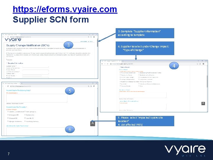 Supplier Change Notification SCN Portal Training 1 Vyaires