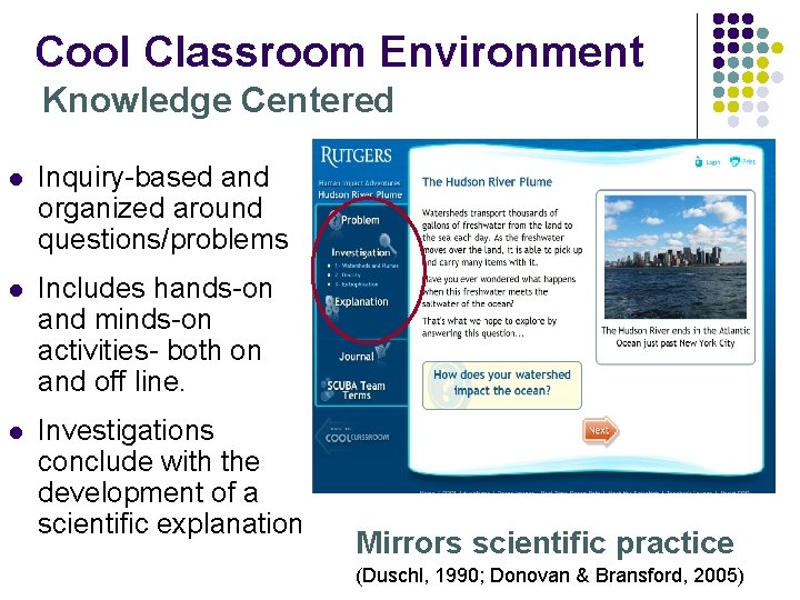 Designing Inquiry Based Learning Environments Ravit Golan Duncan