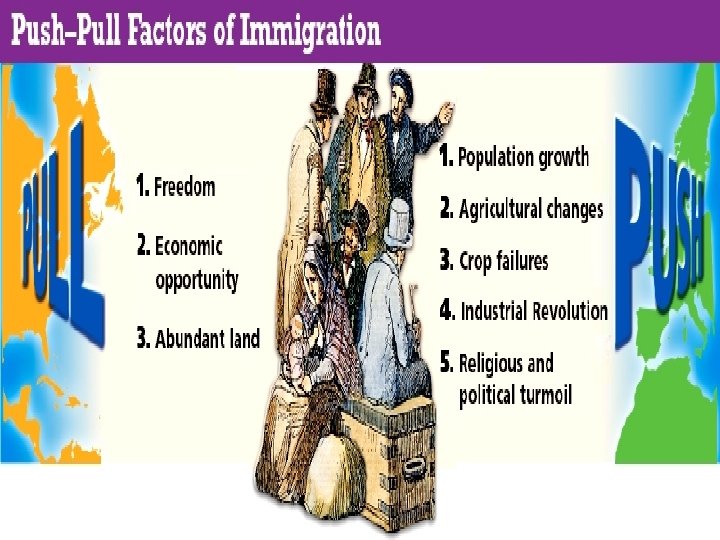 Causes Effects of Immigration Immigrants flock to America