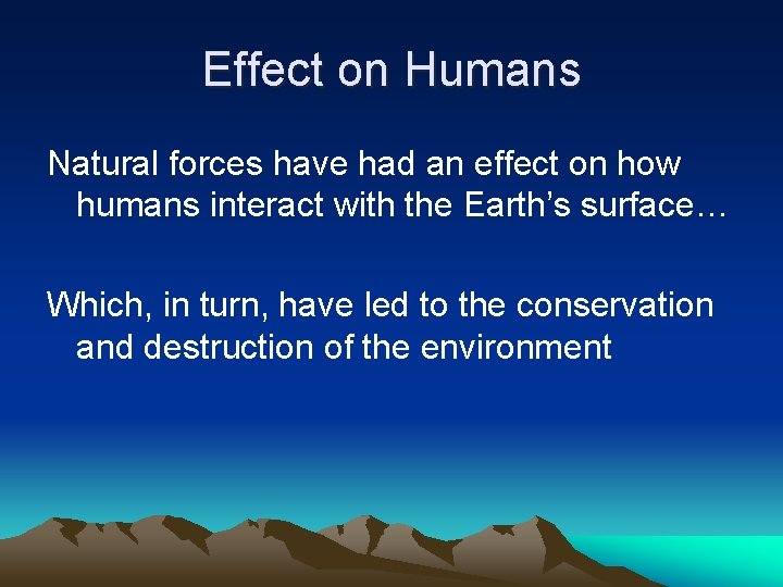 Earths Changing Surface presented by Robbie Higdon WinterSpring