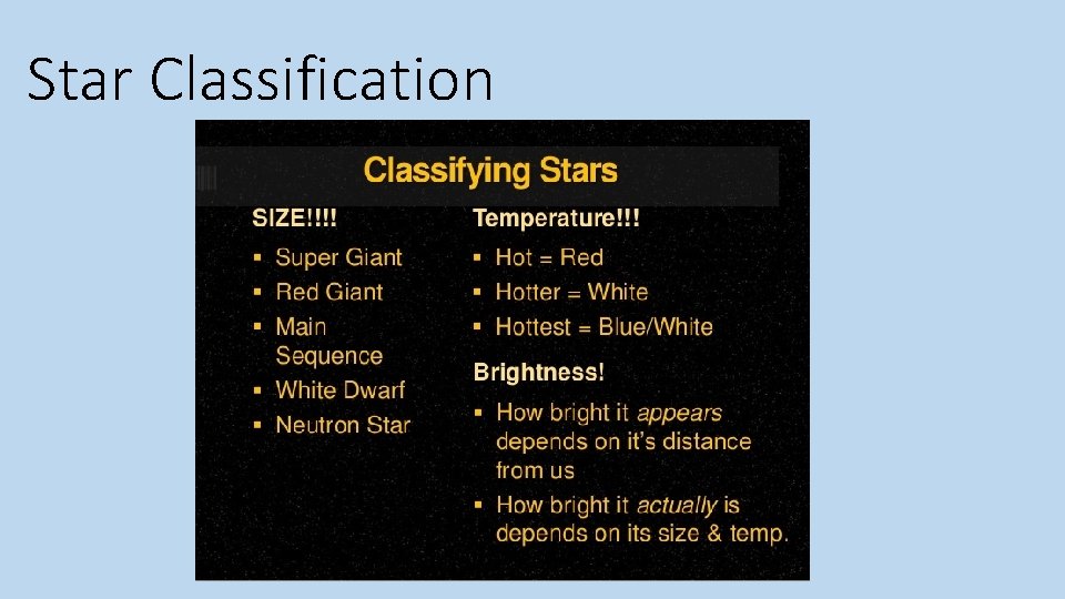 STARS Visual Vocabulary LEARNING OBJECTIVES SC 912 E